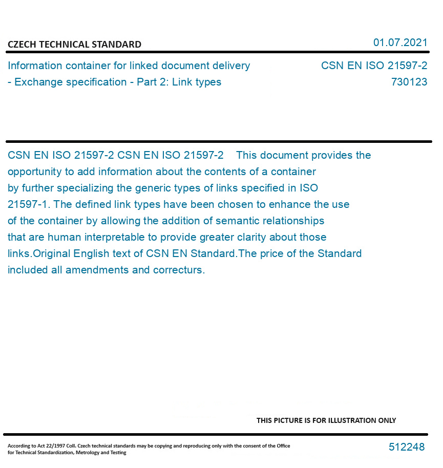 CSN EN ISO 21597-2 - Information container for linked document delivery ...