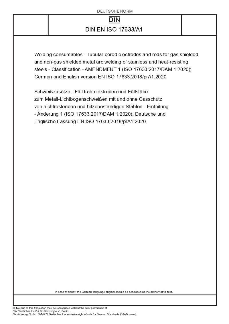 DIN EN ISO 17633/A1