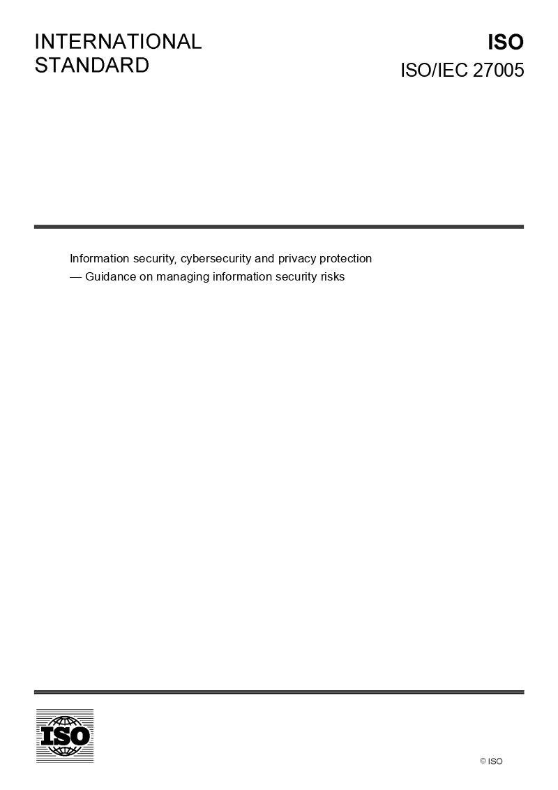 ISO/IEC 27005:2022 ISO/IEC 27005:2022