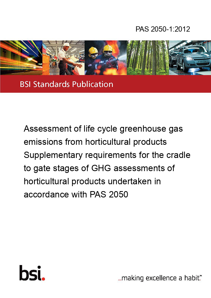 PAS 2050-1:2012 Assessment of life cycle greenhouse gas emissions from ...