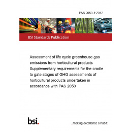 PAS 2050-1:2012 Assessment of life cycle greenhouse gas emissions from ...