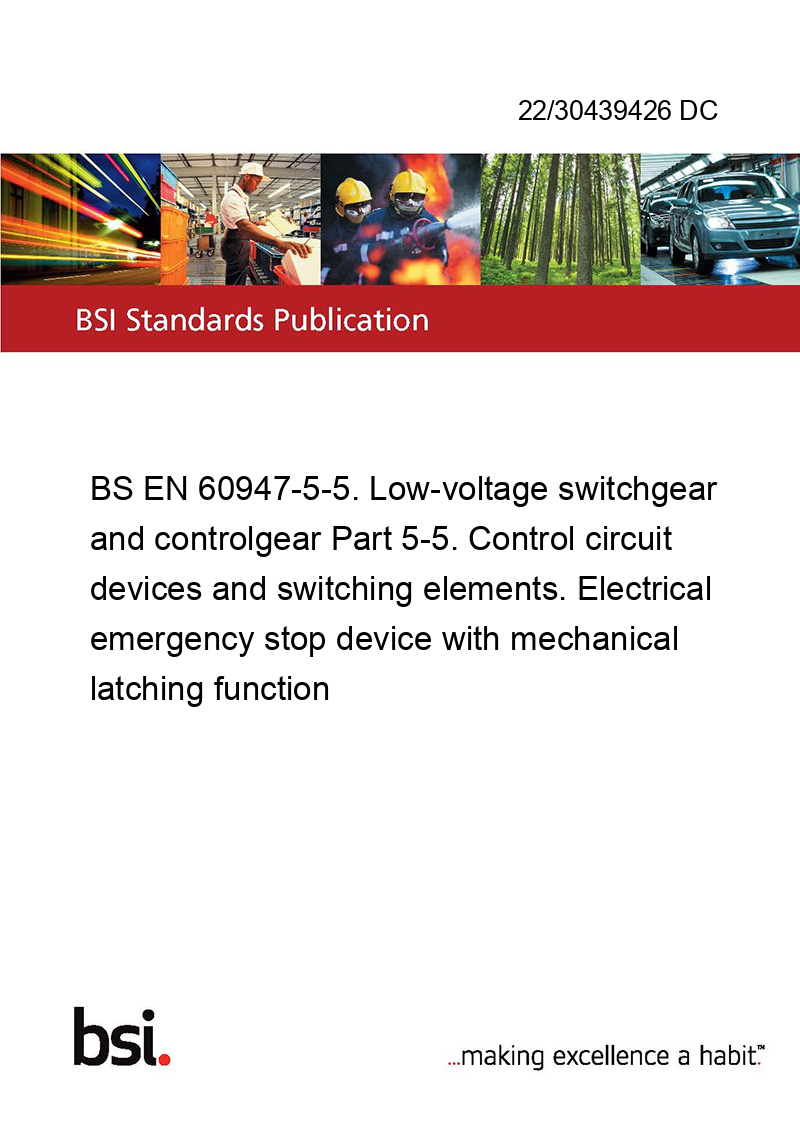 22/30439426 DC BS EN 60947-5-5. Low-voltage switchgear and controlgear Part 5-5. Control circuit ...
