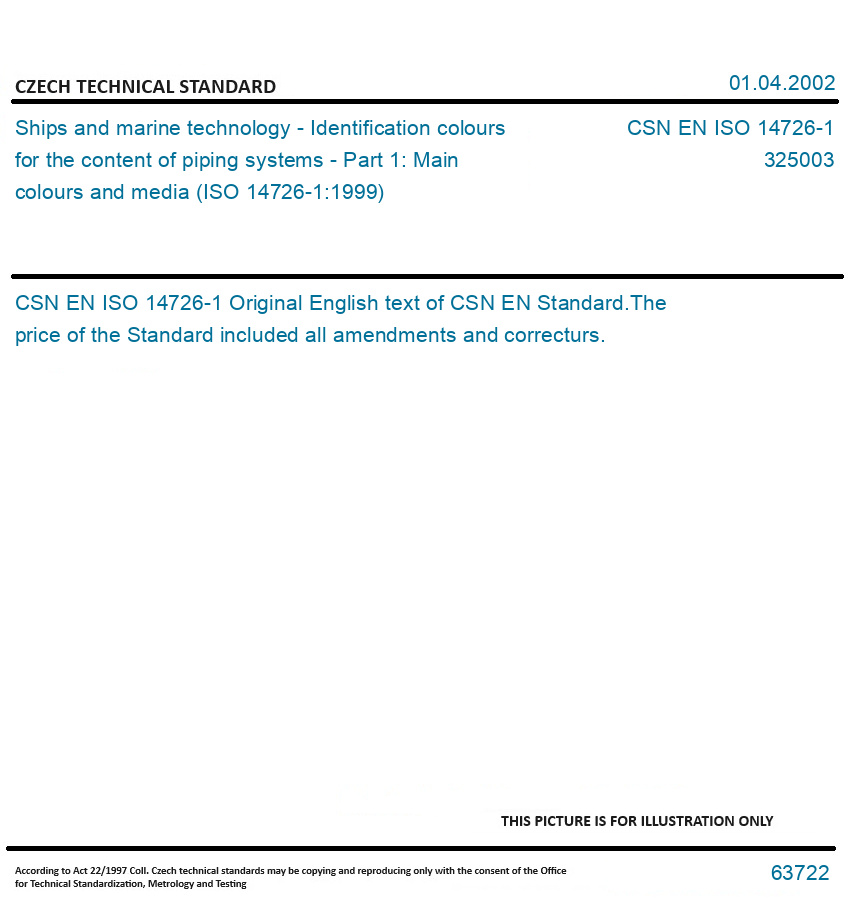 CSN EN ISO 14726-1 - Ships and marine technology - Identification ...