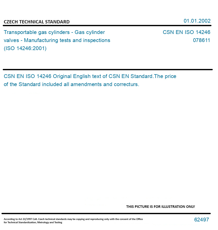 CSN EN ISO 14246 - Transportable gas cylinders - Gas cylinder valves ...