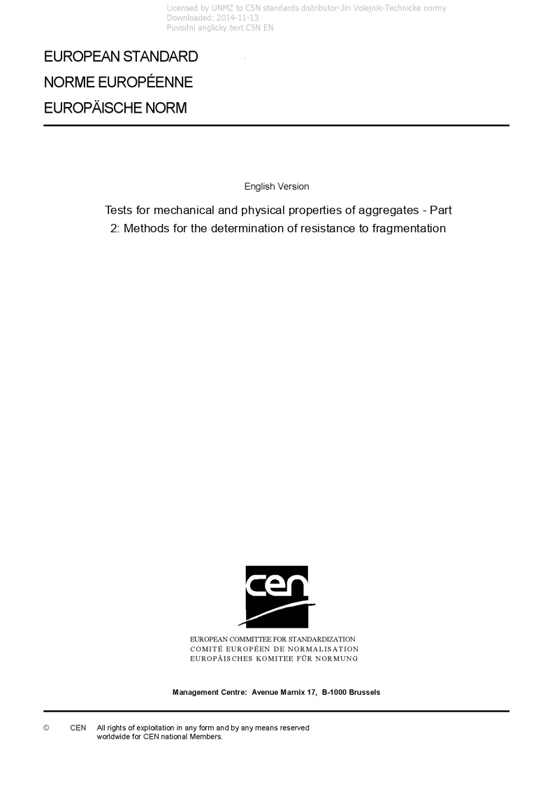 EN 1097-2 - European Standards