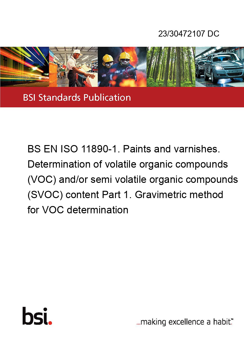 23/30472107 DC BS EN ISO 11890-1. Paints and varnishes. Determination ...