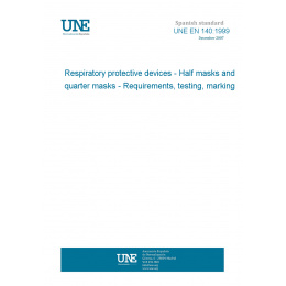 UNE EN 140:1999 Respiratory protective devices - Half masks and quarter ...