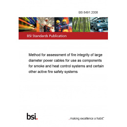BS 8491:2008 Method for assessment of fire integrity of large diameter ...