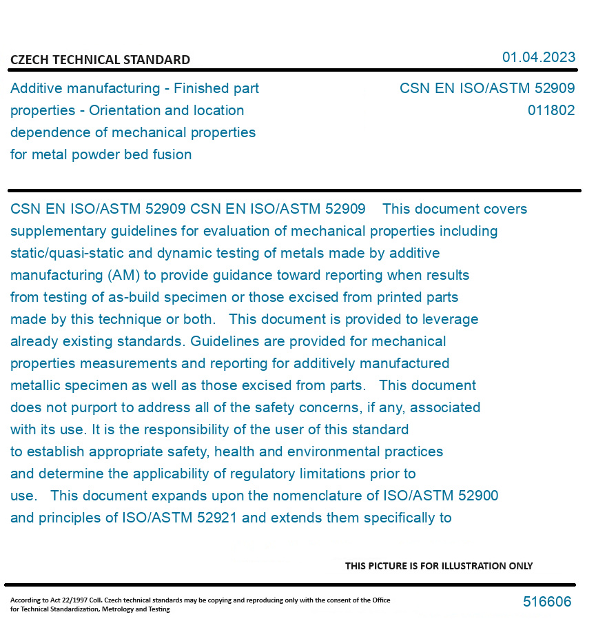 CSN EN ISO/ASTM 52909 - Additive manufacturing - Finished part ...