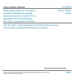 CSN EN 13598-1 - Plastics piping systems for non-pressure underground ...