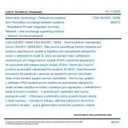 CSN ISO/IEC 19058 - Information technology - Telecommunications and ...