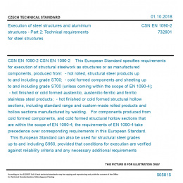 CSN EN 1090-2 - Execution of steel structures and aluminium structures - Part 2: Technical ...
