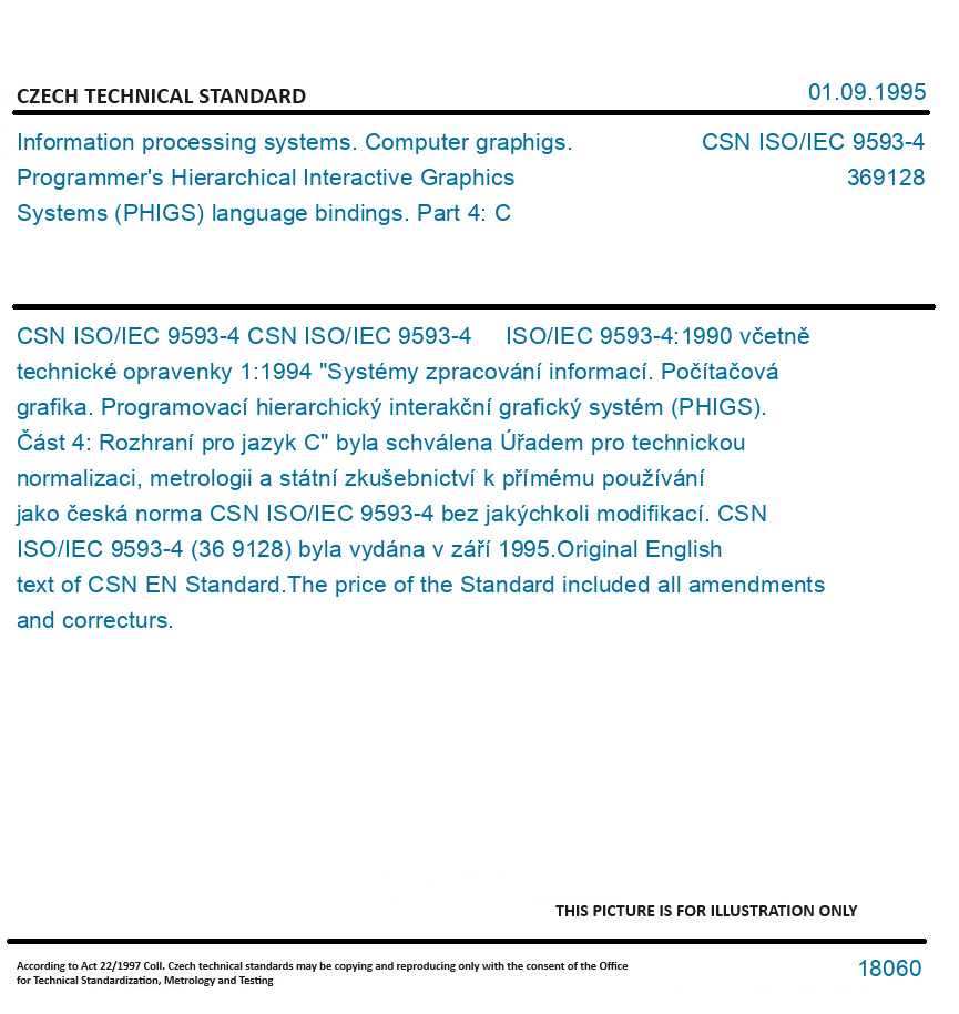 CSN ISO/IEC 9593-4 - Information processing systems. Computer graphigs ...