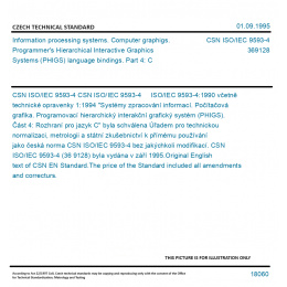 CSN ISO/IEC 9593-4 - Information processing systems. Computer graphigs. Programmer's ...