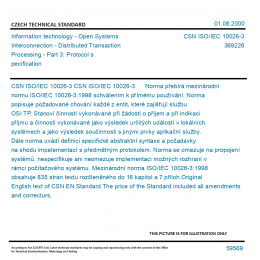 CSN ISO/IEC 10026-3 - Information technology - Open Systems Interconnection - Distributed ...