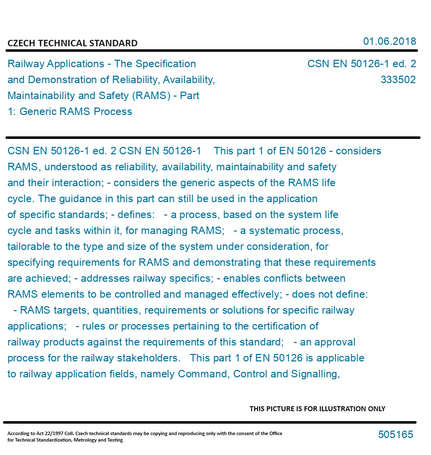 CSN EN 50126-1 ed. 2 - Railway Applications - The Specification and ...