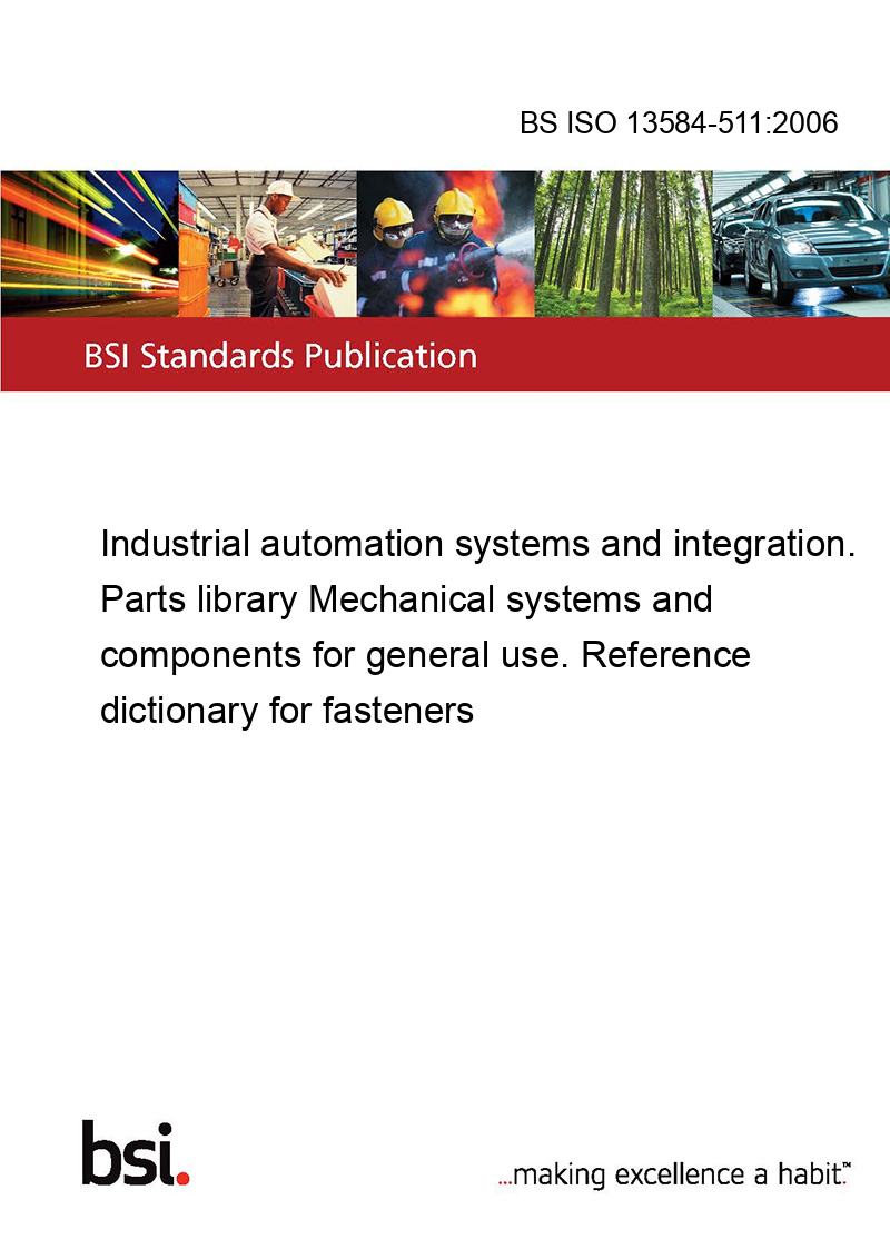 BS ISO 13584-511:2006 Industrial automation systems and integration ...