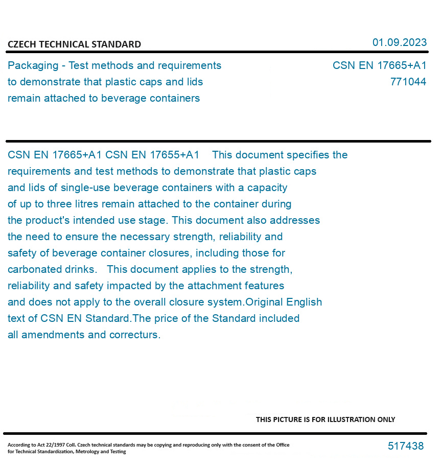 CSN EN 17665+A1 - Packaging - Test methods and requirements to ...