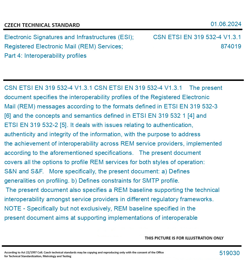 CSN ETSI EN 319 532-4 V1.3.1 - Electronic Signatures and ...