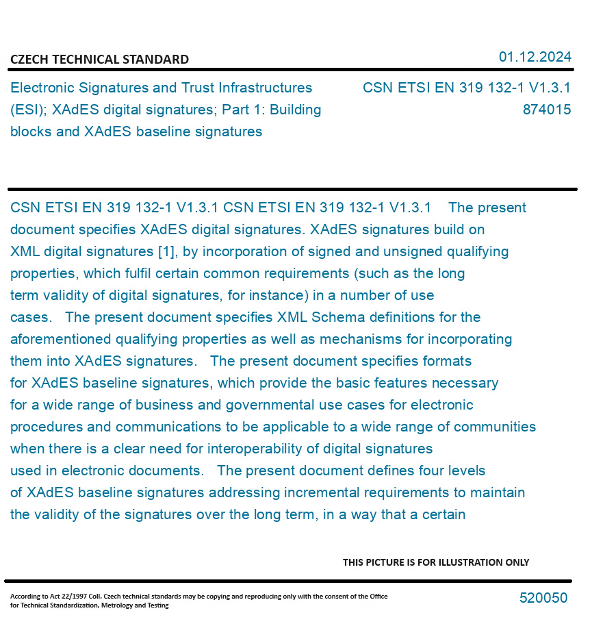 CSN ETSI EN 319 132-1 V1.3.1 - Electronic Signatures and Trust ...